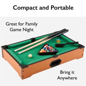 Mainstreet Classics 20-Inch Table Top Miniature Billiard/Pool Game Set