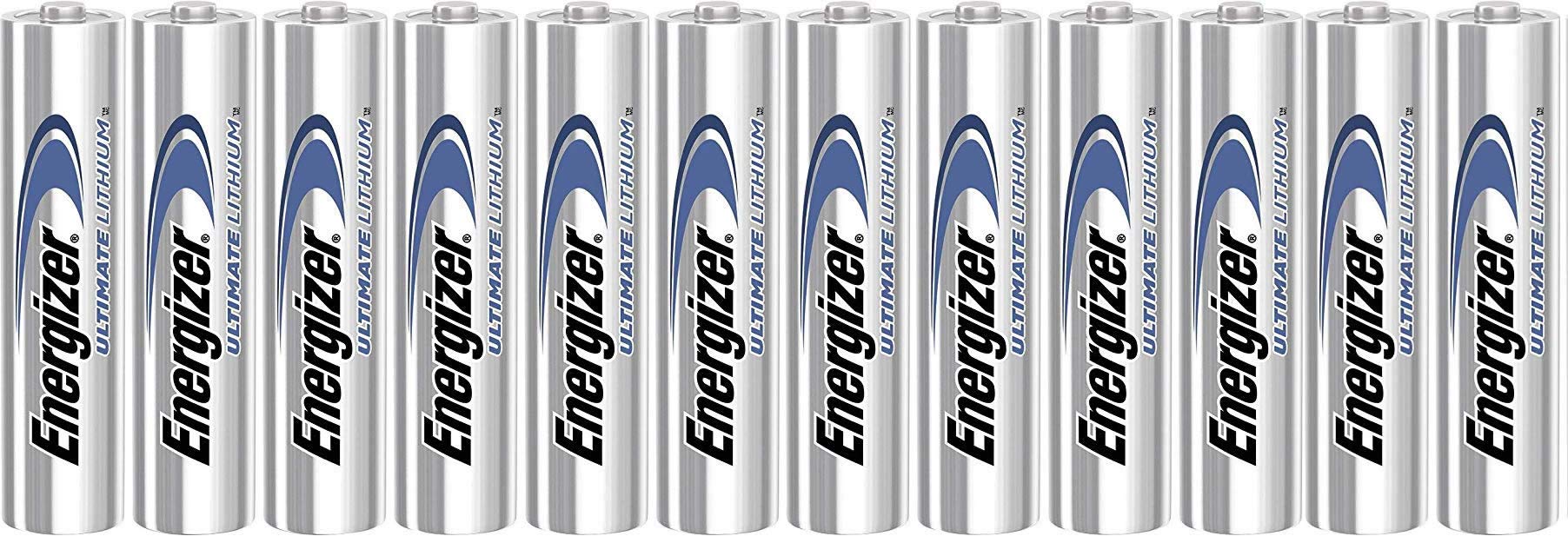 Energizer Ultimate Lithium AA 12 Battery Super Pack.