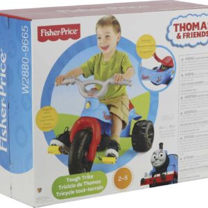 Fisher-Price Toddler Tricycle Thomas & Friends Tough Trike, Toy Bike with Handlebar Grips & Storage for Outdoor Play Kids Ages 2+ Years