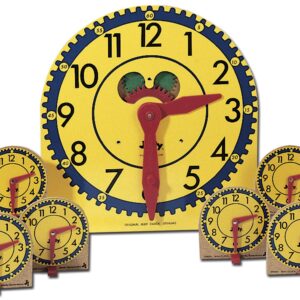 Judy Instructo Mini-Clocks - 4 1/8 x 4 inches - Set of 12, Size 6