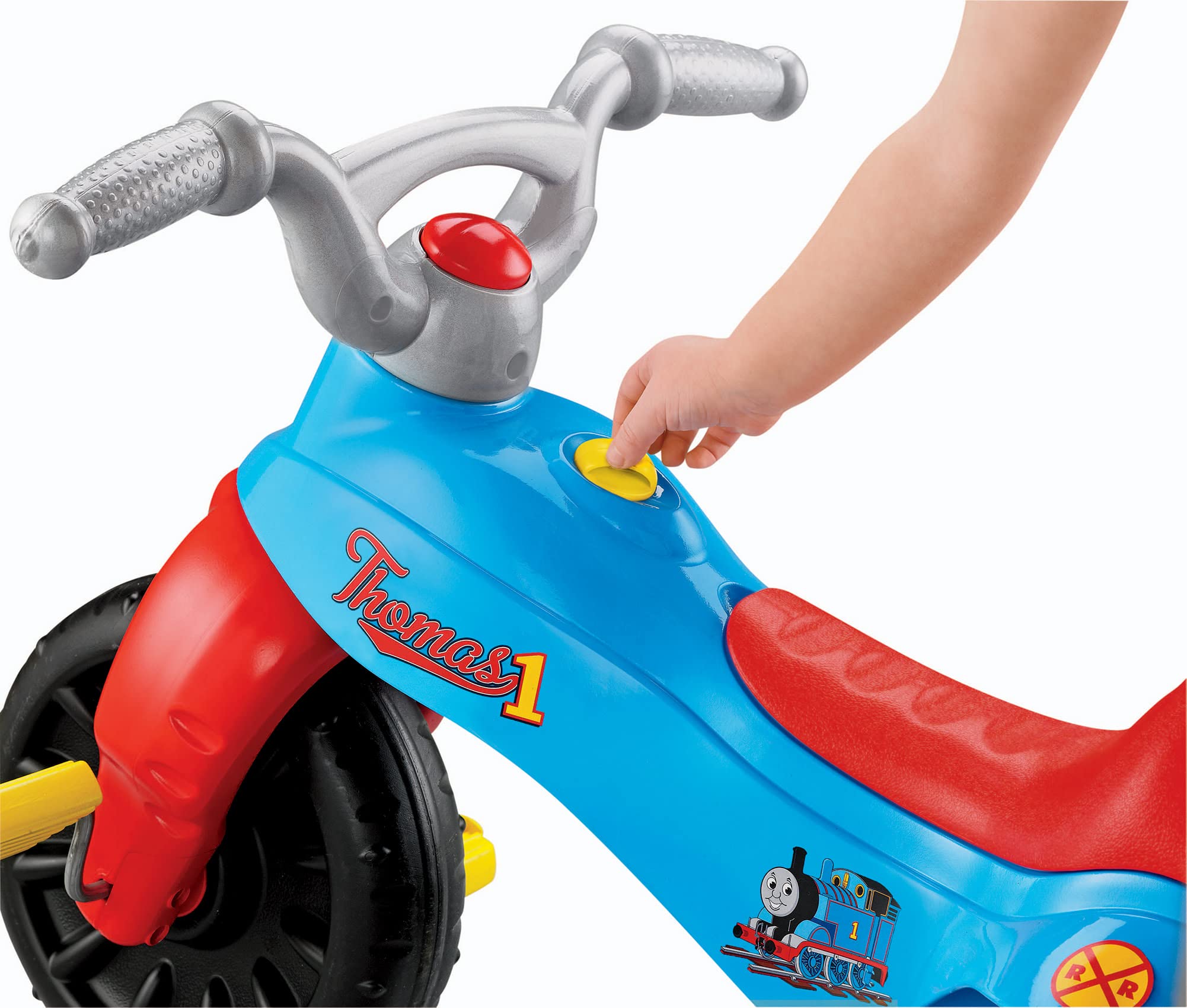 Fisher-Price Toddler Tricycle Thomas & Friends Tough Trike, Toy Bike with Handlebar Grips & Storage for Outdoor Play Kids Ages 2+ Years