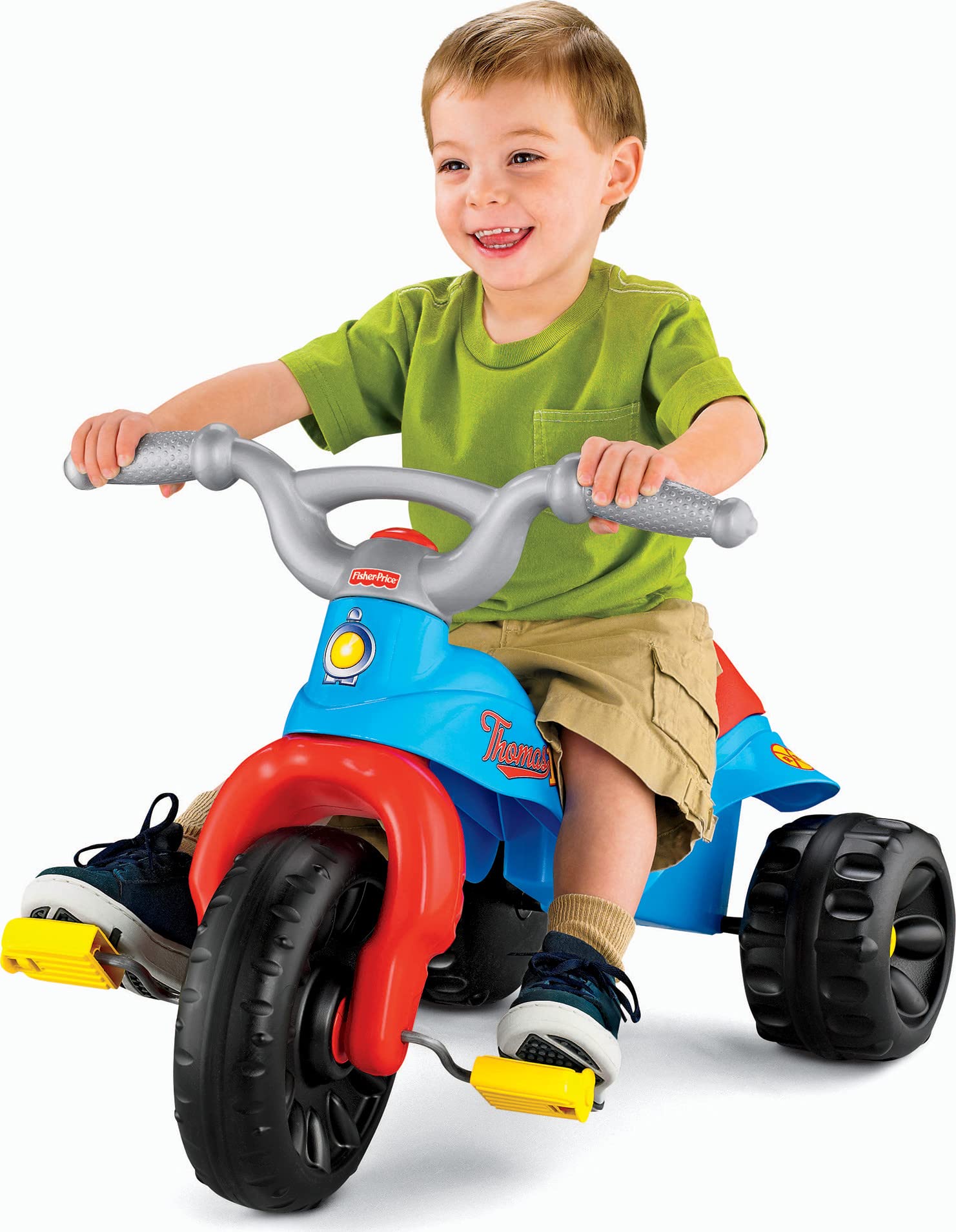 Fisher-Price Toddler Tricycle Thomas & Friends Tough Trike, Toy Bike with Handlebar Grips & Storage for Outdoor Play Kids Ages 2+ Years