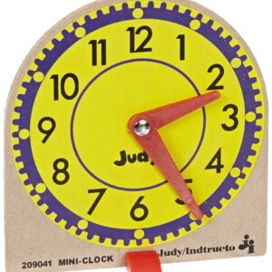 Judy Instructo Mini-Clocks - 4 1/8 x 4 inches - Set of 12, Size 6