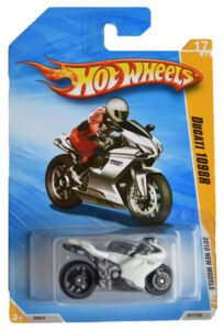 hot wheels ducati 1098r 2010 new models series white ducati 1098r 1:64 scale collectible die cast car #17/44