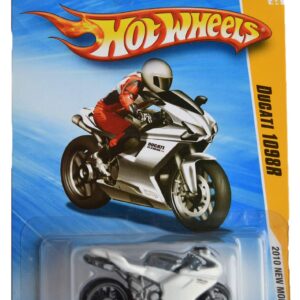 Hot Wheels Ducati 1098R 2010 New Models Series White Ducati 1098R 1:64 Scale Collectible Die Cast Car #17/44