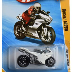 Hot Wheels Ducati 1098R 2010 New Models Series White Ducati 1098R 1:64 Scale Collectible Die Cast Car #17/44