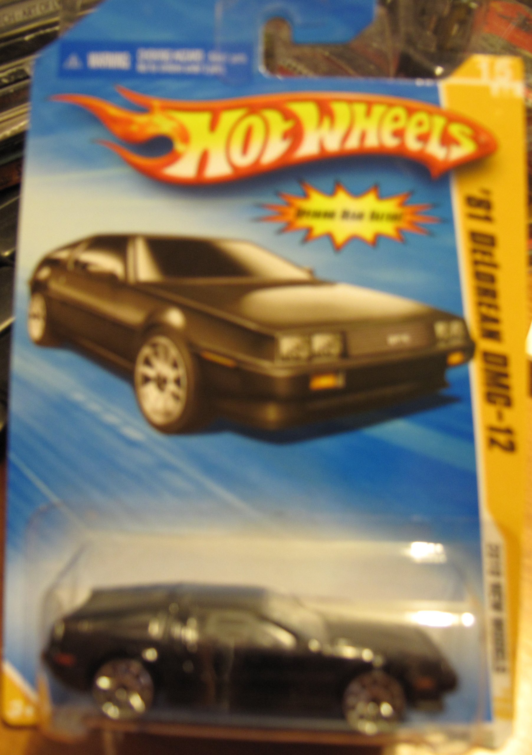 Hot Wheels 2010 New Models '81 DeLorean DMC-12 BLACK #015