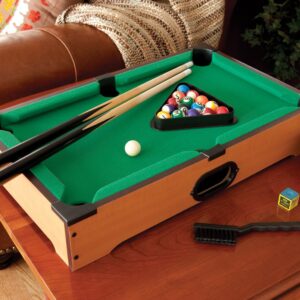 Mainstreet Classics 20-Inch Table Top Miniature Billiard/Pool Game Set