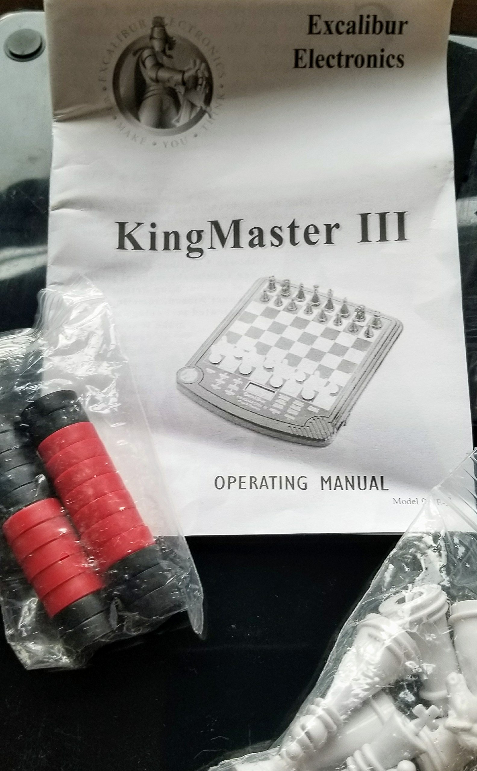 Excalibur 911E-3 King Master III Electronic Chess & Checkers Game