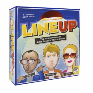 MindWare LineUp – Stimulating Memory Board Game with a Great Playing Time and Comical Crime Mystery Suspense for Ages 8 and Up