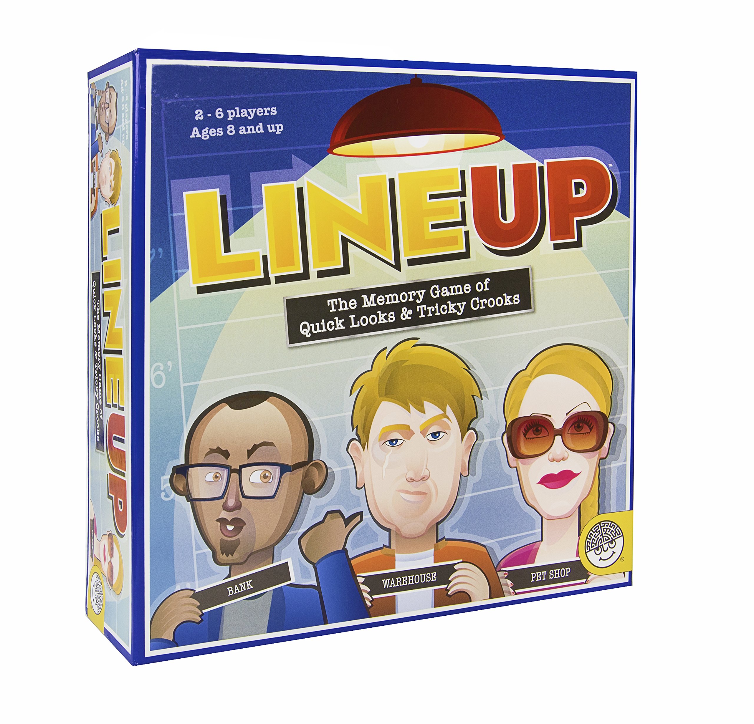 MindWare LineUp – Stimulating Memory Board Game with a Great Playing Time and Comical Crime Mystery Suspense for Ages 8 and Up