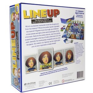 MindWare LineUp – Stimulating Memory Board Game with a Great Playing Time and Comical Crime Mystery Suspense for Ages 8 and Up