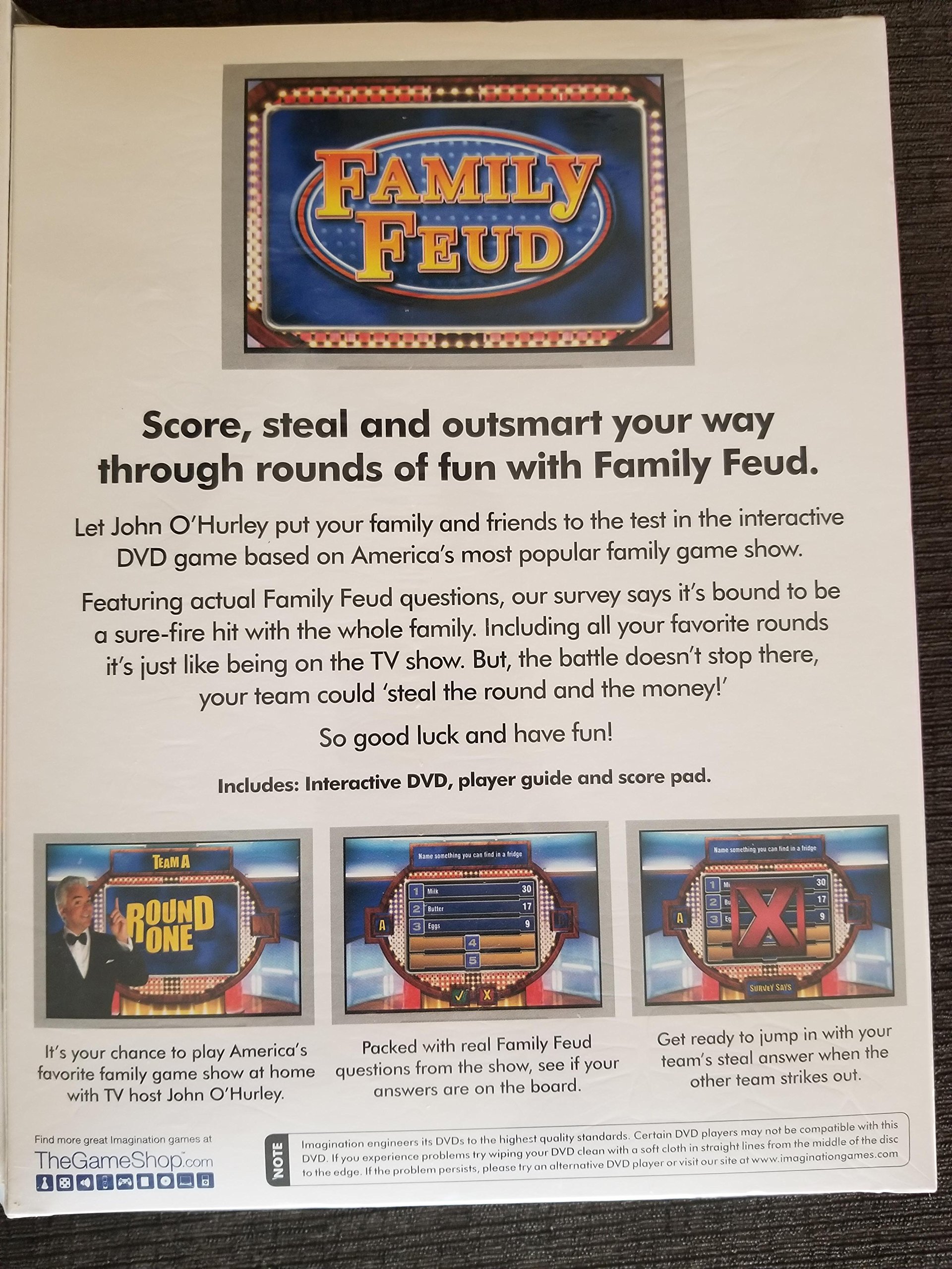 Imagination DVD Game 3 Pack - Includes: Family Feud - Deal or No Deal - Who Wants to Be a