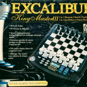 Excalibur 911E-3 King Master III Electronic Chess & Checkers Game