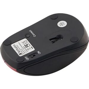 Verbatim 2.4G Wireless Mini Travel Optical Mouse with Nano Receiver for Mac and PC - Red