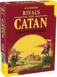 rivals for catan card game - build, trade, and conquer in the world of catan! strategy game, family game for kids and adults, ages 10+, 2 players, 45-60 minute playtime, made by catan studio