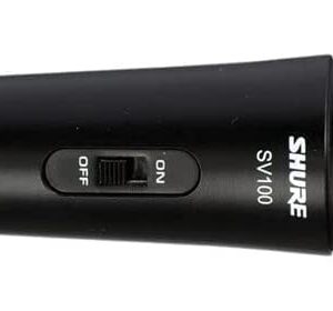 Shure SV100-W Multipurpose Cardioid Dynamic Vocal Microphone with On/Off Switch and 15' XLR-to-1/4" Cable