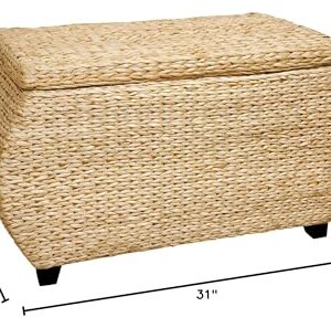 Oriental Furniture 31-Inch Rush Grass Storage Chest