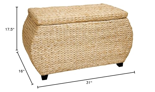 Oriental Furniture 31-Inch Rush Grass Storage Chest