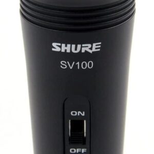 Shure SV100-W Multipurpose Cardioid Dynamic Vocal Microphone with On/Off Switch and 15' XLR-to-1/4" Cable