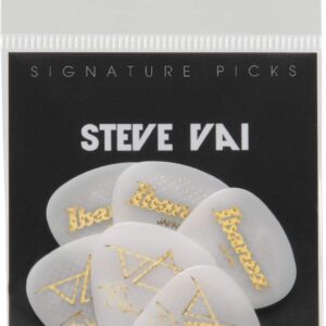 Ibanez B1000SVRWH Steve Vai Signature Picks 6 Pack, White