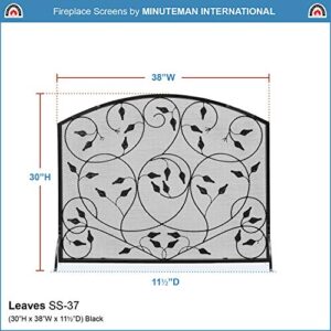 Minuteman International Leaves Fireplace Set Flat Screen