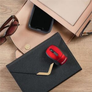 Verbatim 2.4G Wireless Mini Travel Optical Mouse with Nano Receiver for Mac and PC - Red