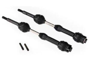 traxxas rear steel-spline constant-velocity drive shafts (2 piece)