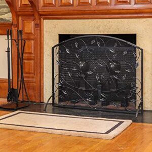 Minuteman International Leaves Fireplace Set Flat Screen