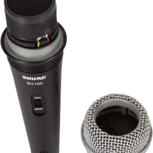 Shure SV100-W Multipurpose Cardioid Dynamic Vocal Microphone with On/Off Switch and 15' XLR-to-1/4" Cable