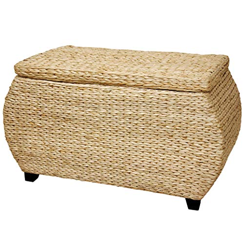 Oriental Furniture 31-Inch Rush Grass Storage Chest