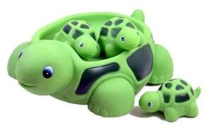 playmaker toys rubber 🐢 turtle family 🛁 bathtub toy pals also a great pet 🐕 dog chew toy