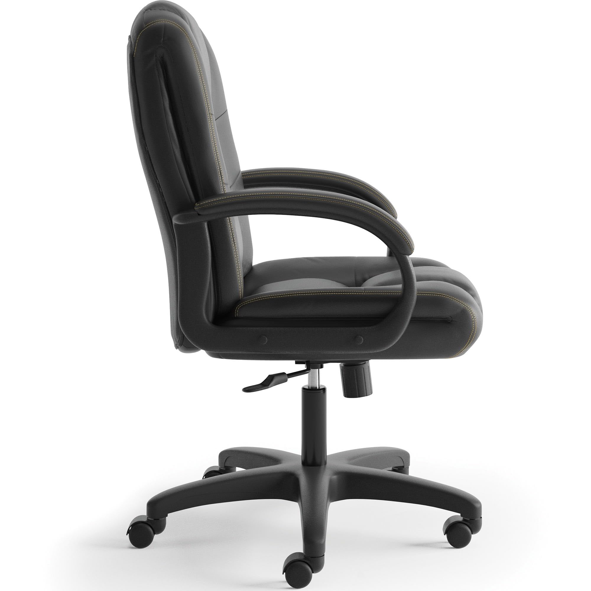 HON Executive Desk Chair - High-Back Upholstered Office Chair for Computer, Black (HVL131)