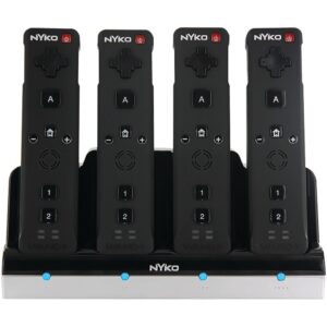 nyko charge station quad for wii (black)