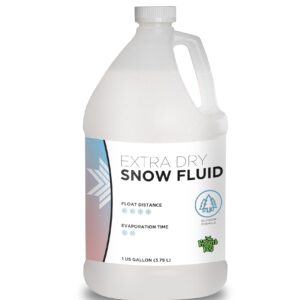 Froggy's Flakes Snow Machine Fluid, Extra Dry Formula Snow Fluid with 30 Feet Float/Drop, 1 Gallon