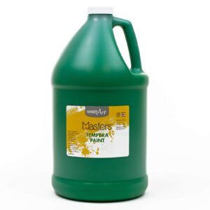 handy art little masters tempera paint, 1 gallon (pack of 1), green