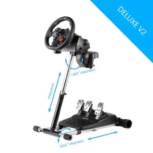 Wheel Stand Pro G Racing Wheel Stand Compatible With Logitech G29 G923 G920 G27 & G25 Wheels, Deluxe, Original V2. Wheel and Pedals Not included.