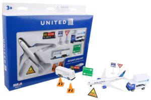 daron united airlines airport playset