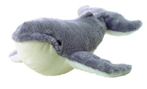 aurora® adorable mini flopsie™ ahab™ stuffed animal - playful ease - timeless companions - gray 8 inches