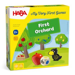 haba my very first games - first orchard toddler game - my first orchard game, cooperative toddler board games for 2 year olds - made in germany