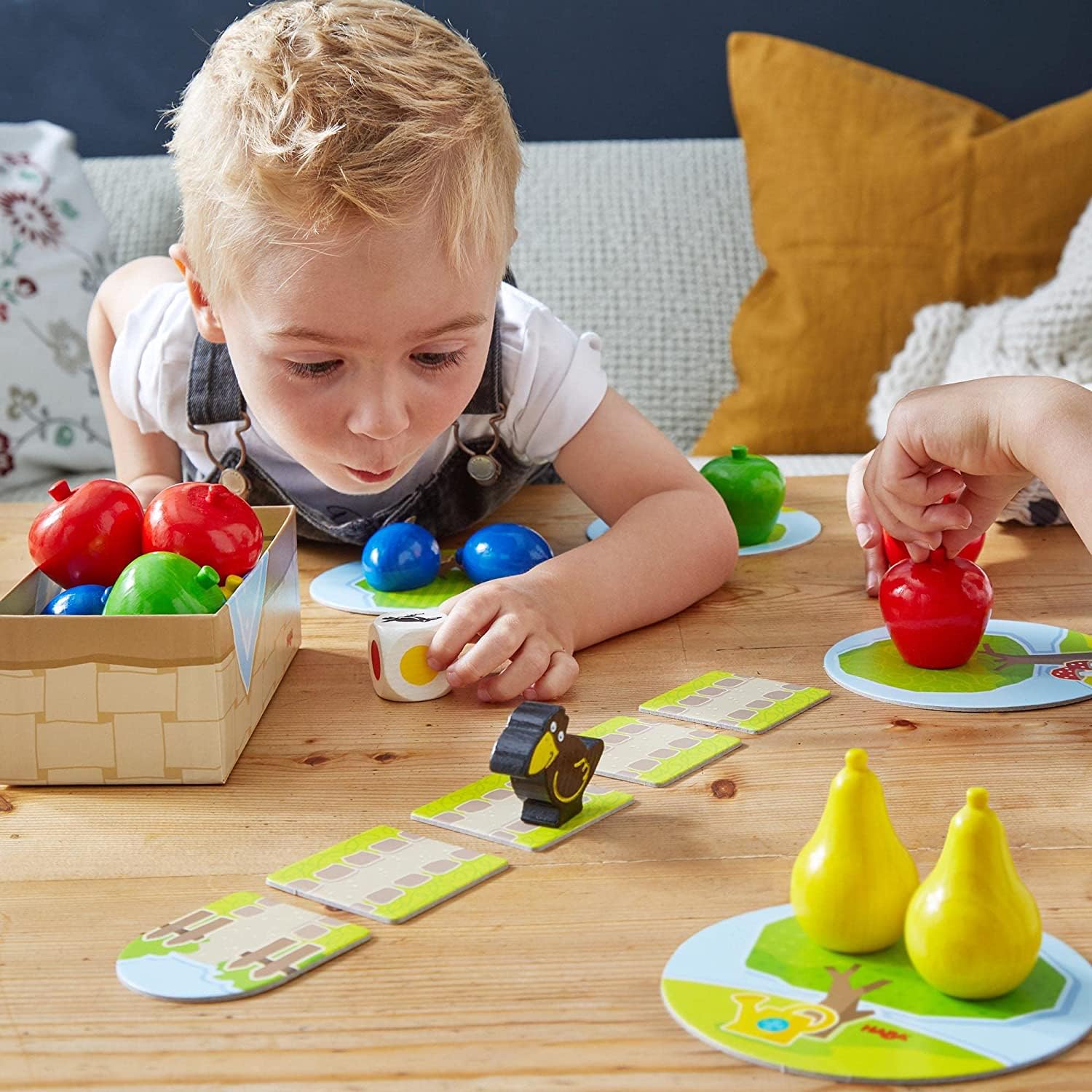 HABA My Very First Games - First Orchard Toddler Game - My First Orchard Game, Cooperative Toddler Board Games for 2 Year Olds - Made in Germany