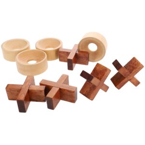 WE Games Tic-tac-Toe Wooden Board Game