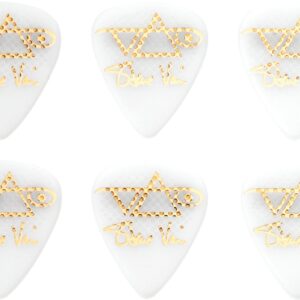 Ibanez B1000SVRWH Steve Vai Signature Picks 6 Pack, White