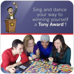 BE A BROADWAY STAR! - The Classic Theater and Musical Trivia Board Game That Puts You in The Spotlight | Party Game for Theater Lovers | Holiday Broadway Gift | 2-6 Players | for All Ages 8+