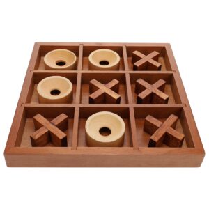 WE Games Tic-tac-Toe Wooden Board Game