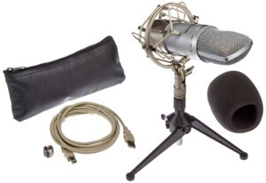 bad axx ba-um600-kit studio usb cardioid condenser microphone kit