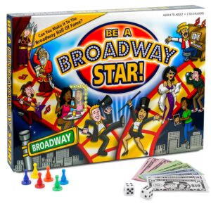 be a broadway star! - the classic theater and musical trivia board game that puts you in the spotlight | party game for theater lovers | holiday broadway gift | 2-6 players | for all ages 8+