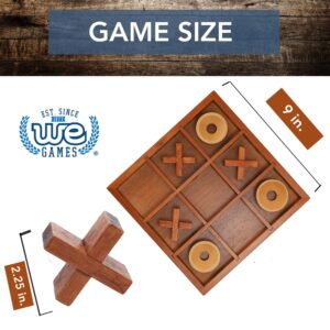 WE Games Tic-tac-Toe Wooden Board Game