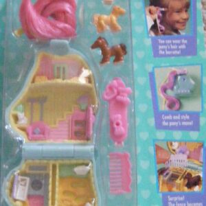 Polly Pocket Vintage Pony Sisters Compact (1995) Bluebird