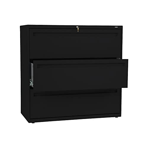 HON 793LP 700 Series Three-Drawer Lateral File, 42w x 19-1/4d, Black